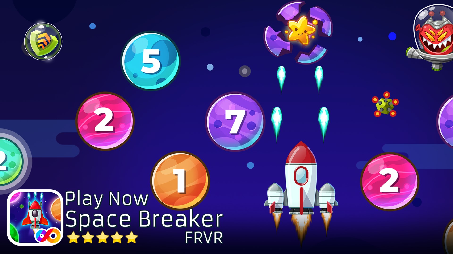Play Space Breaker FRVR in your browser | Games from MSN