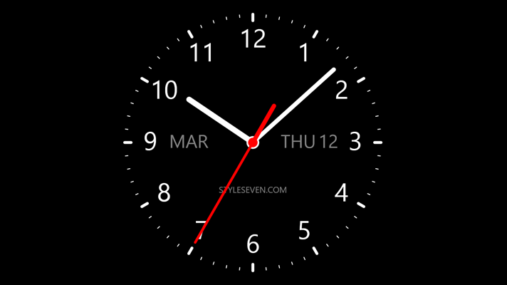 Analog Clock W-7 for Windows 10 |topwindata Analog Clock W-7 for Windows 10 |topwindata