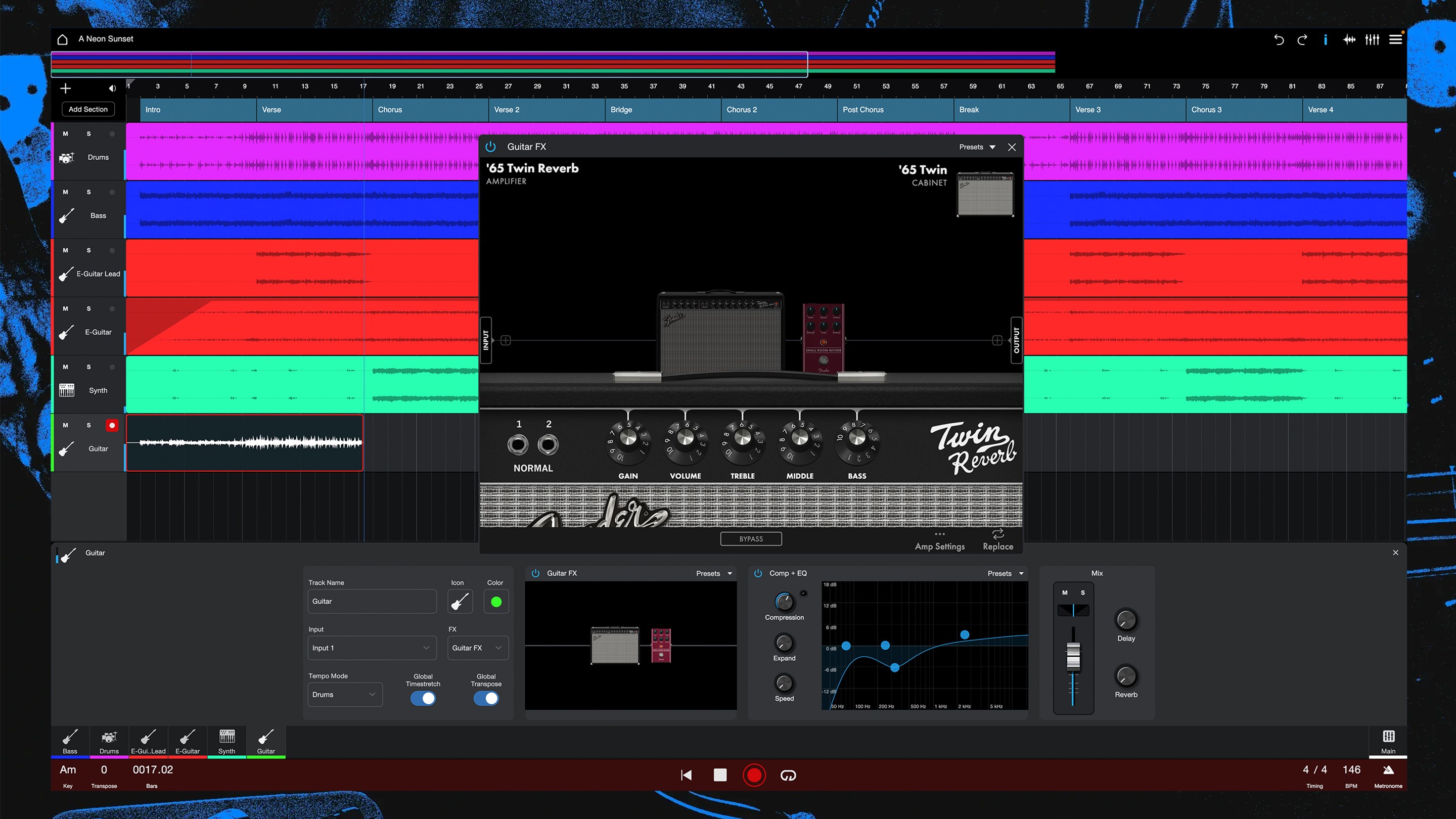 Fender Studio -DAW gratuito para músicos en movimiento