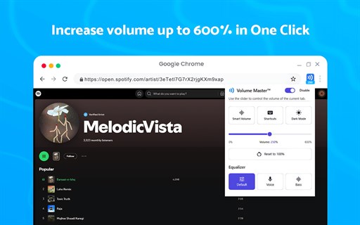 Volume Master — Boost Tab Volume up to 600%