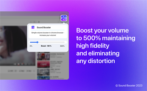 Sound Booster - Volume & Bass Enhancer for Browser
