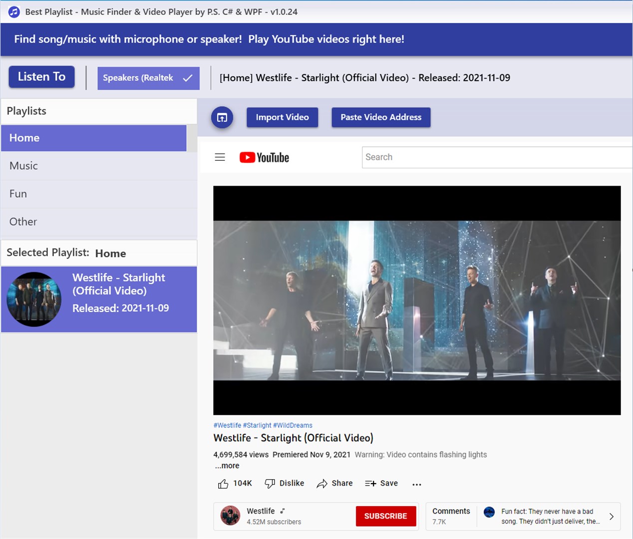 Web Video Player Playlist
