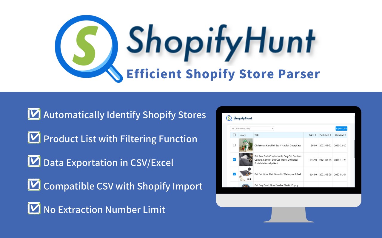 ShopifyHunt - Shopify store parser & spy for Edge - nfafhliiefgnmimknflheknmapolamdm - Extpose