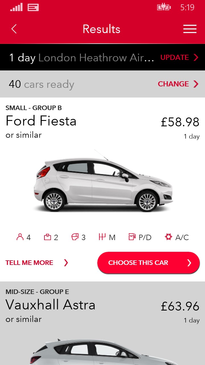 AVIS starts a new Windows Phone journey with new AVIS Car Hire app