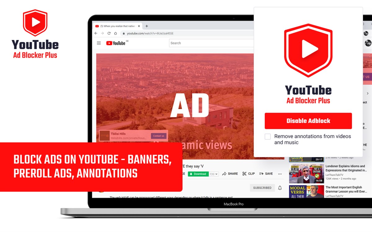 AdTubeGuard Youtube Ad blocker - Complemento de edge