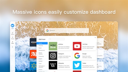 MONKNOW New Tab Dashboard: Links, Sync & Themes