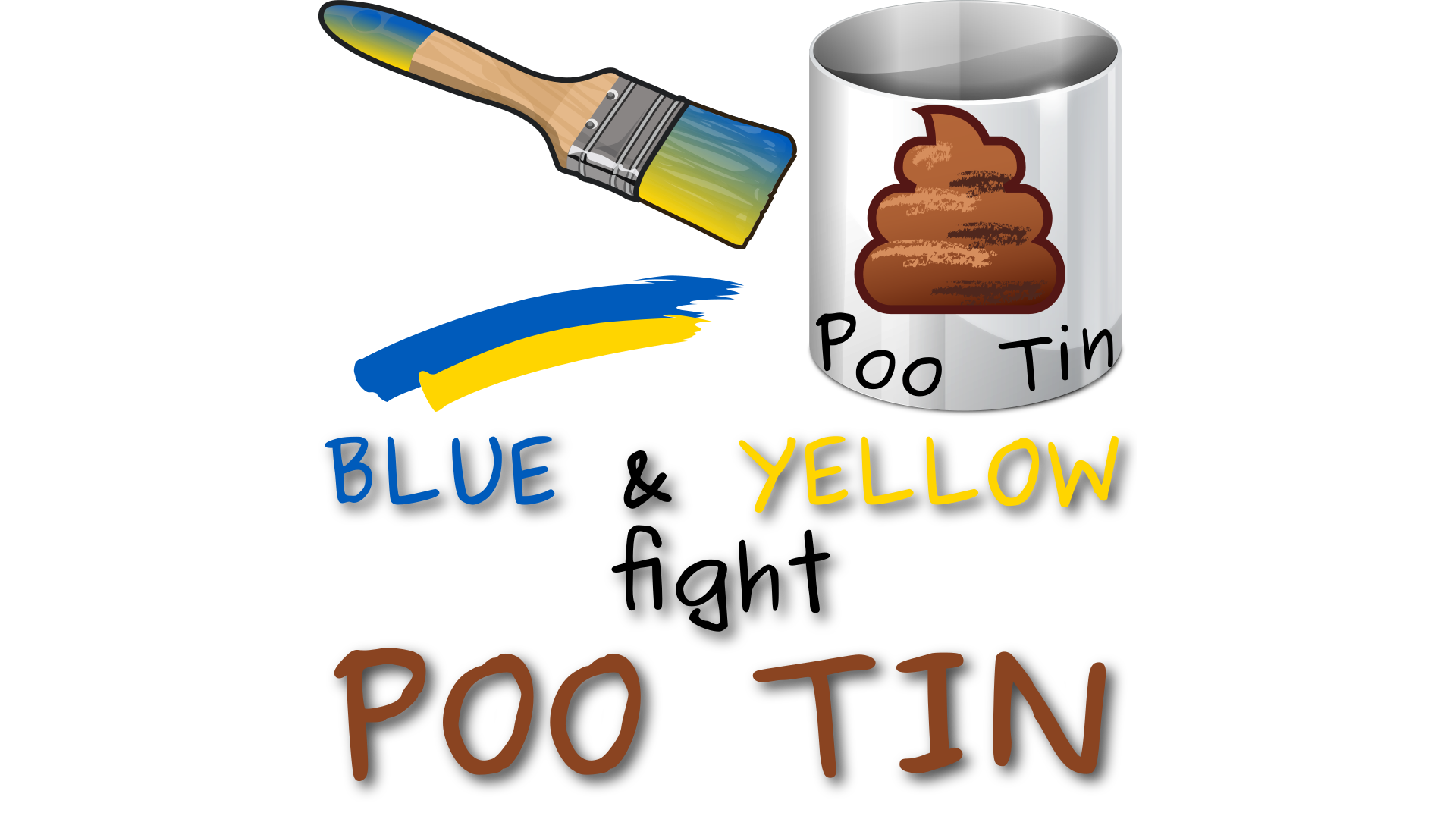 Buy Blue and Yellow fight Poo Tin! - Microsoft Store en-IN