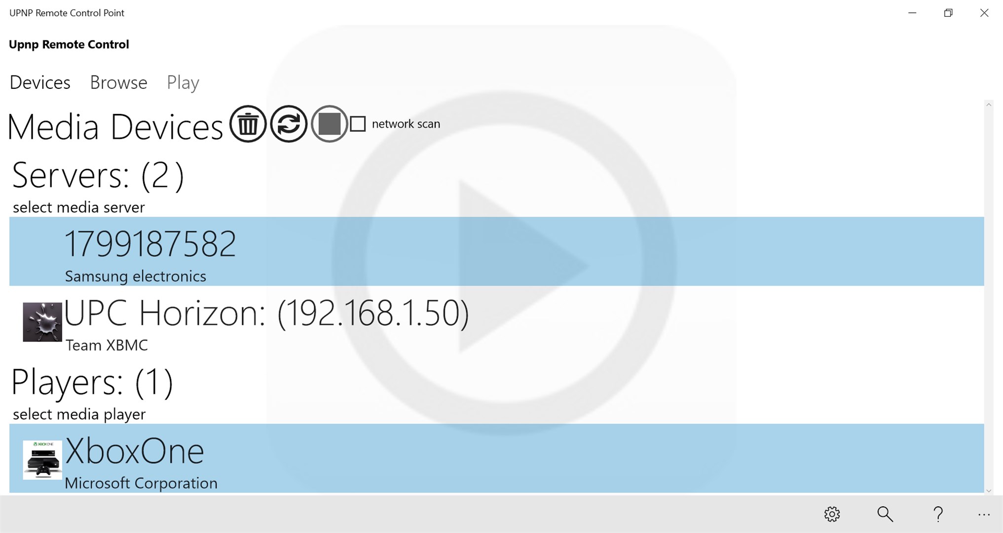 Microsoft Media Player Remote