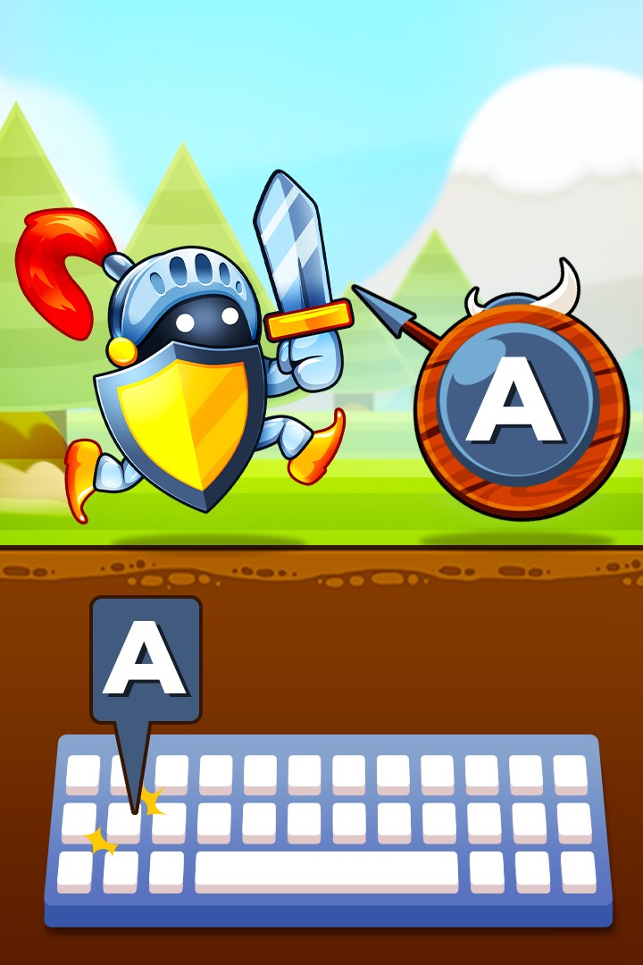Get Type And Run - Typing Practice Game: brave knight running adventure ...