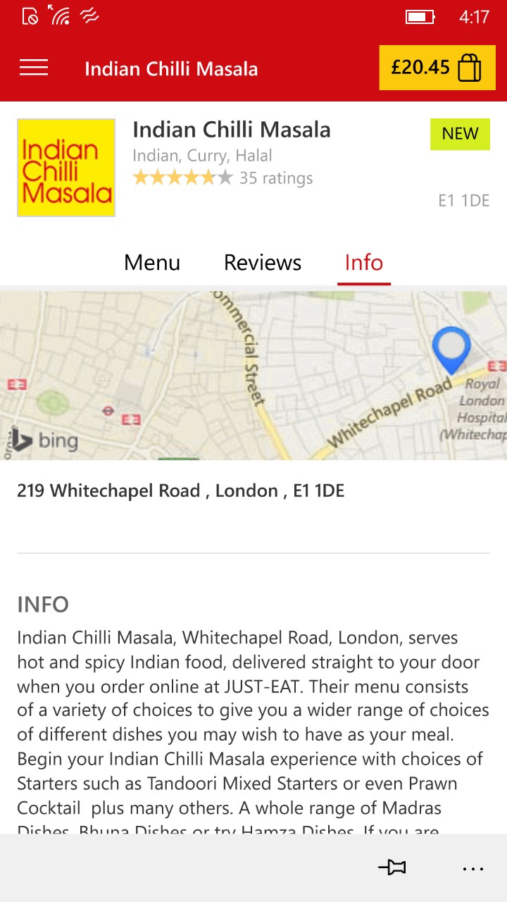 Just Eat's Universal Windows app updated with Cortana integration