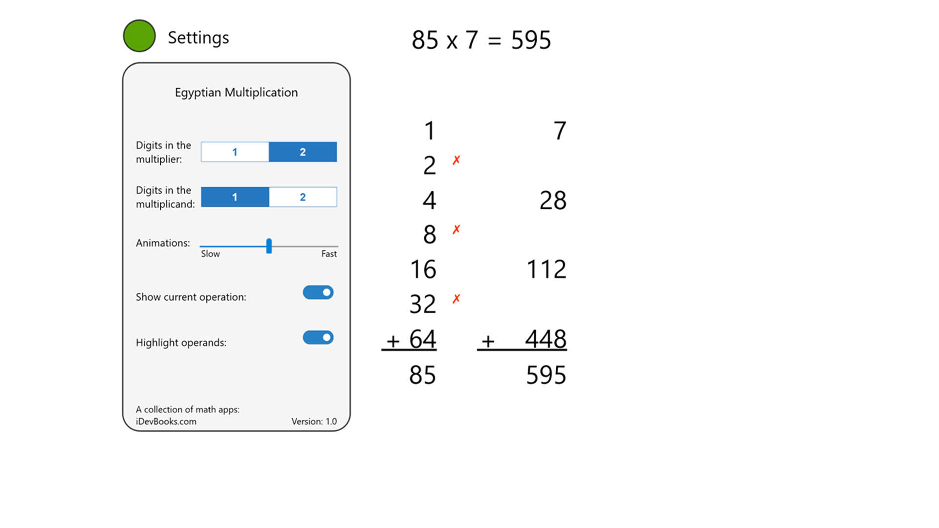 Egyptian Multiplication
