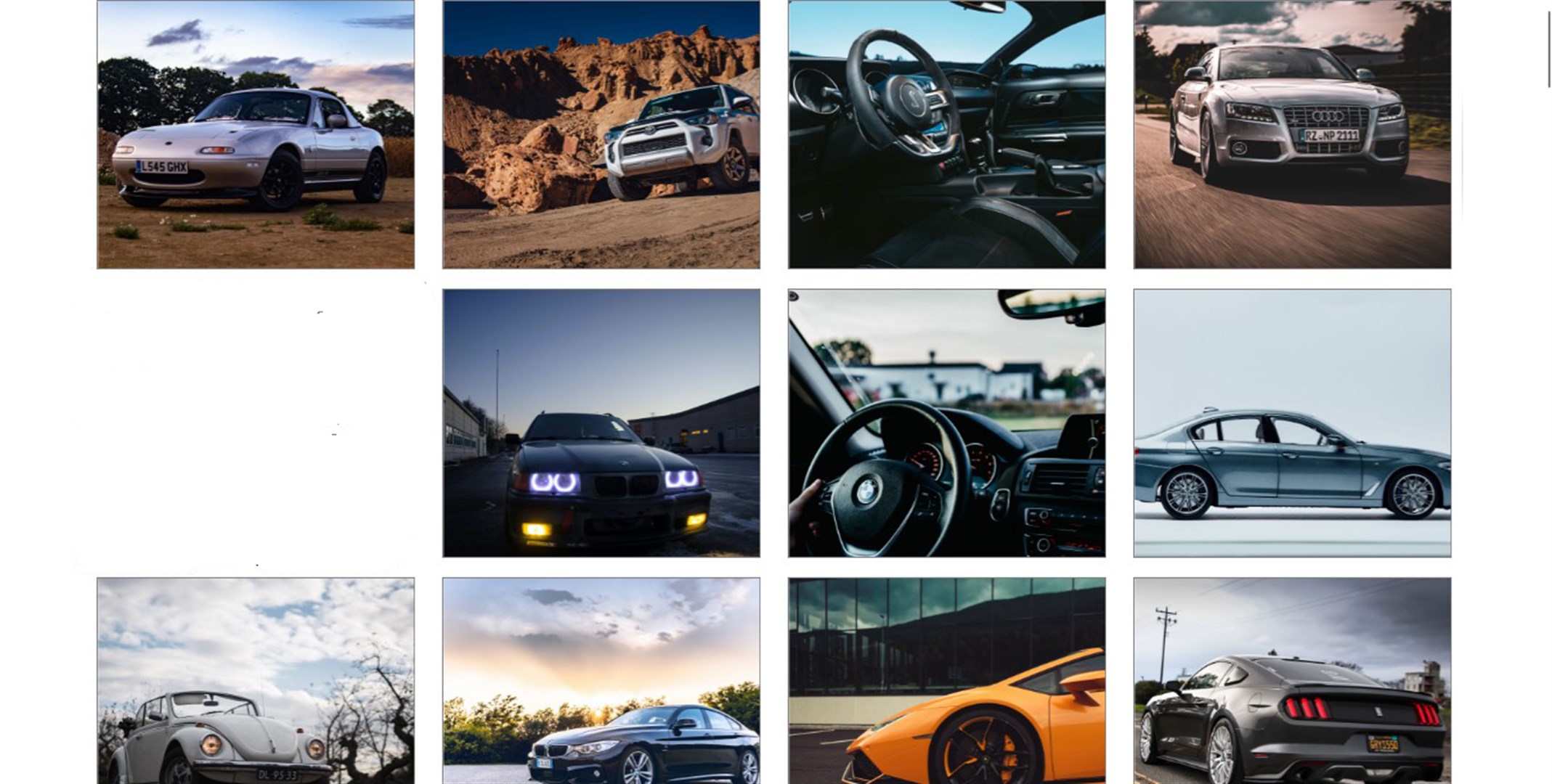 Cool Car Collage Screensavers