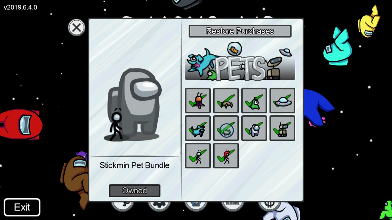 Among Us - Stickmin Pet Bundle Price