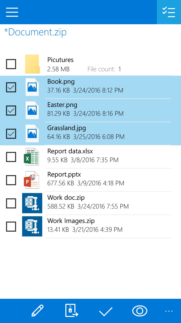 Winzip now available as a Universal Windows App for phones and PCs