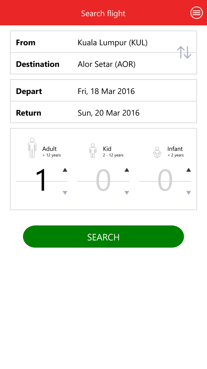 Air Asia release a Universal Windows App