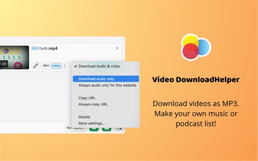 Video DownloadHelper - Download Videos & Audio Easily