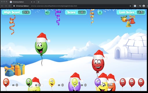 Christmas Balloon - Edge 부가 기능