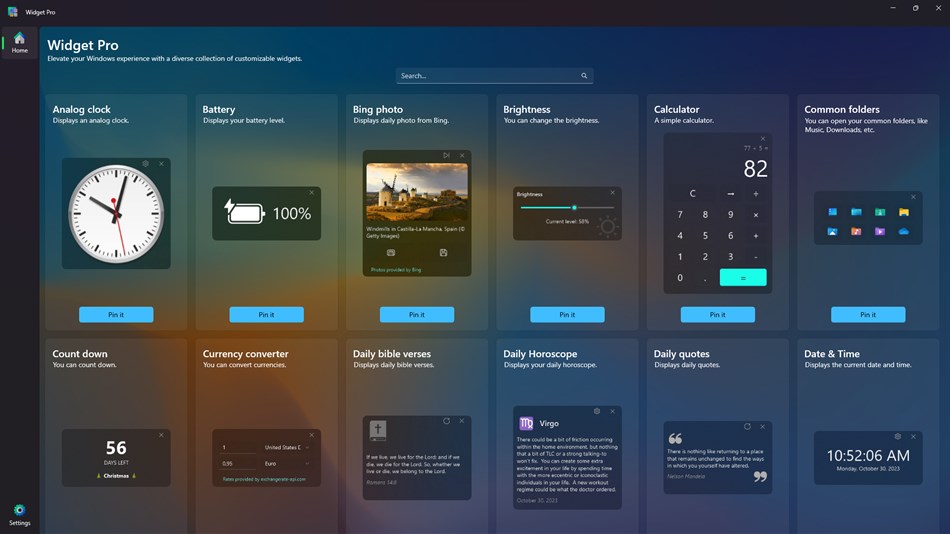Widget Pro (by Good2Create) - (Windows Apps) — AppAgg