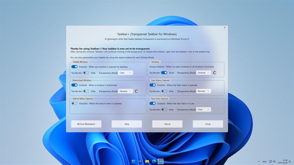 Taskbar+ (by PeroSoftware.com) - (Windows Apps) — AppAgg