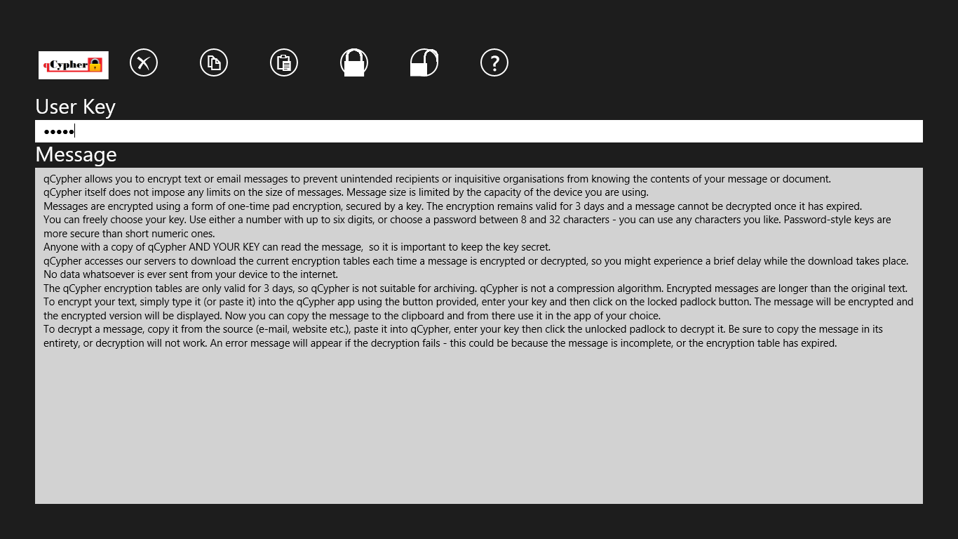 Copy and paste error message