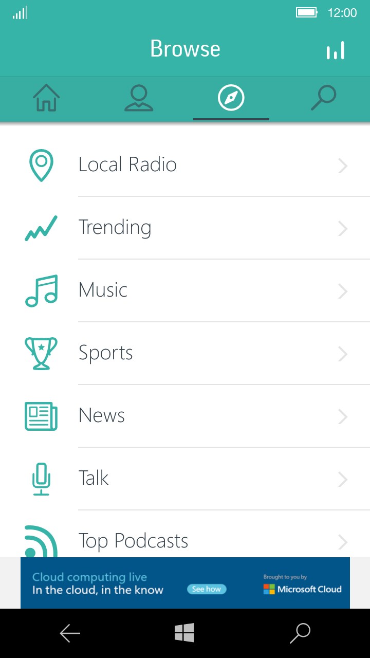 TuneIn Radio now available for Windows 10 Mobile