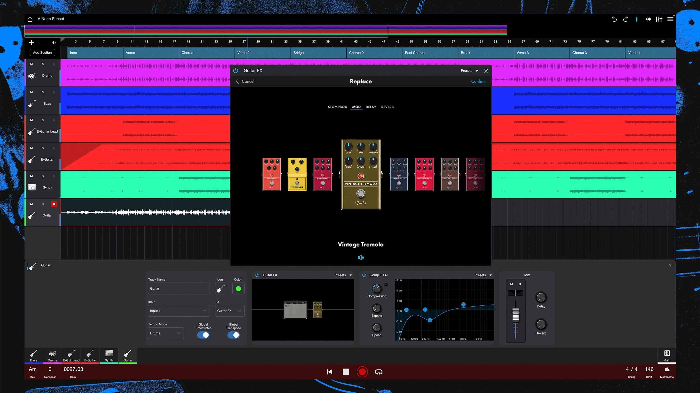 Fender Studio -DAW gratuito para músicos en movimiento