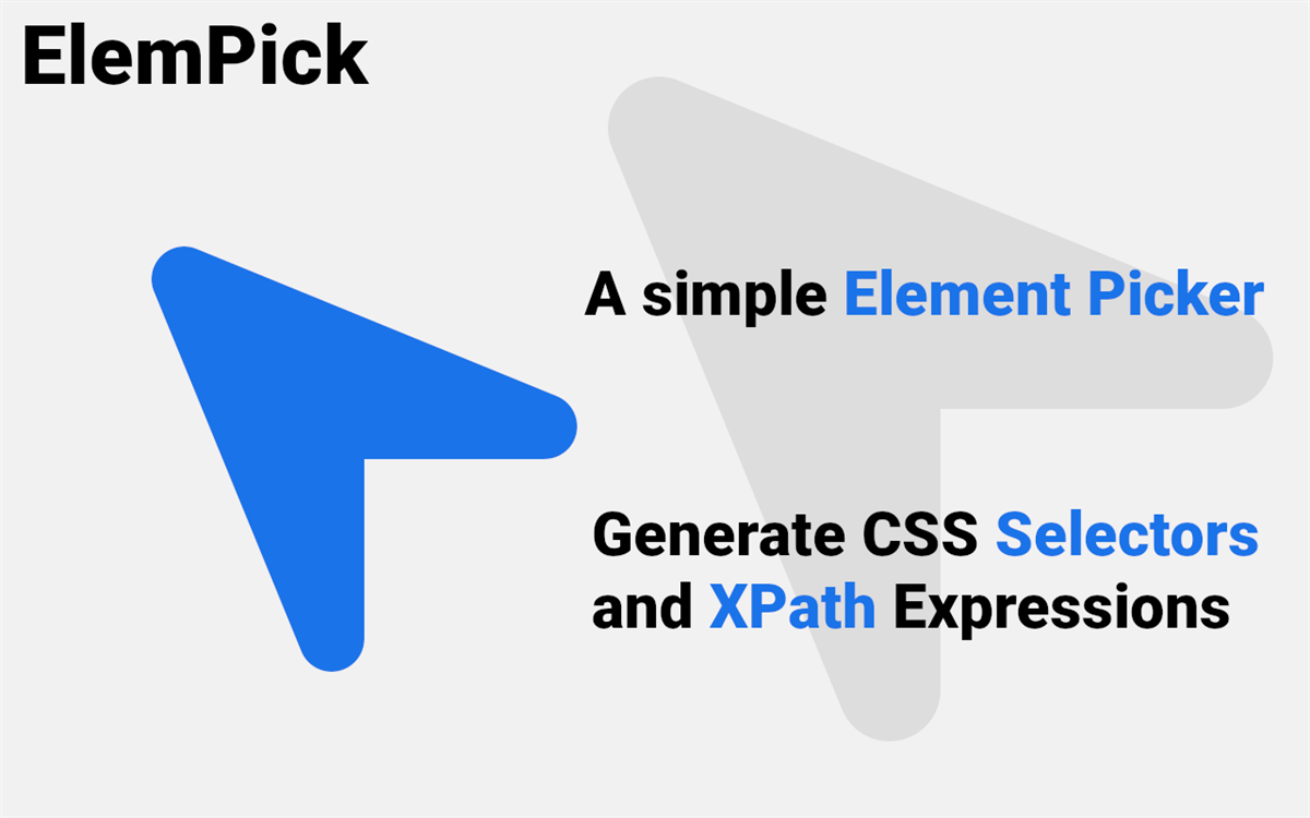 ElemPick - A Selector XPath Element Picker - Edgeアドオン