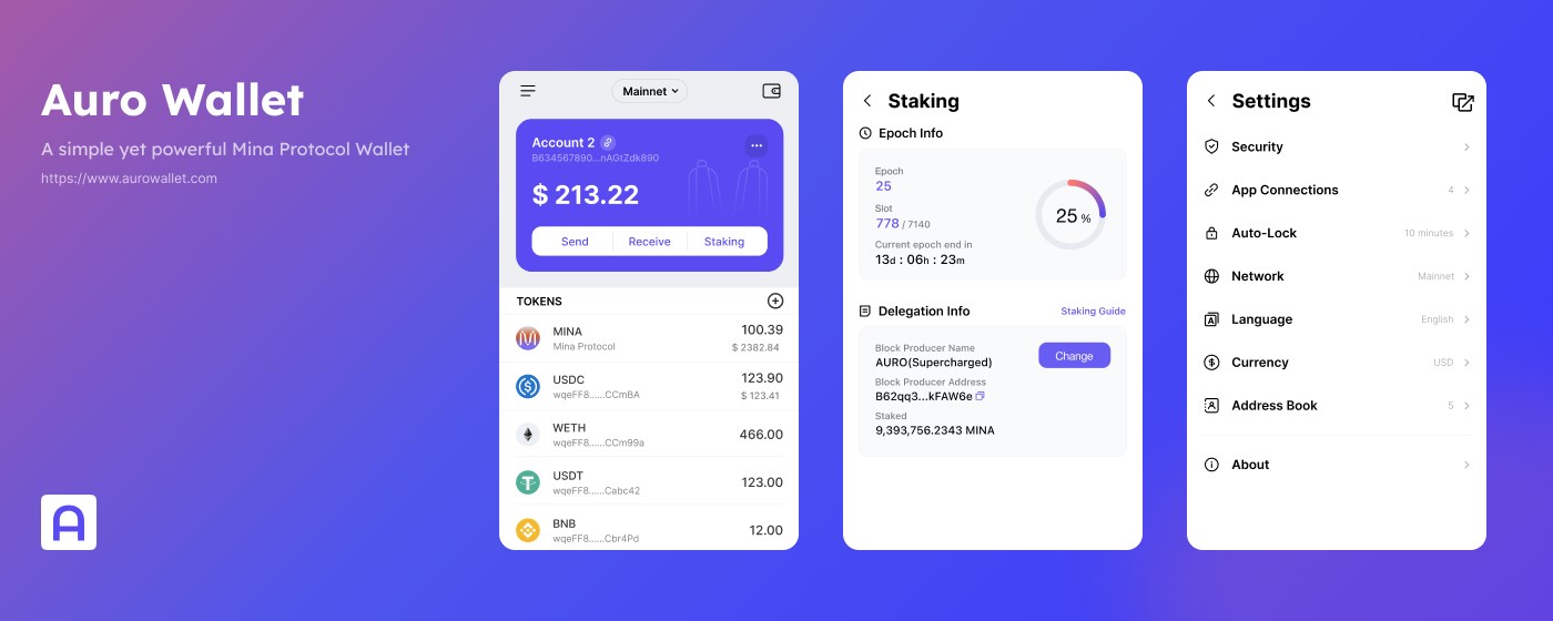 Auro Wallet - Complemento de edge