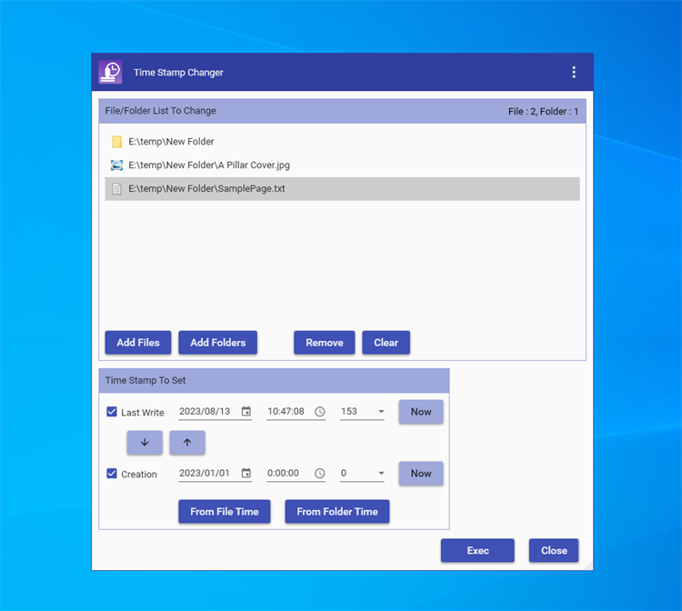 Time Stamp Changer ved AQSOFT.JP - (Windows Apps) — AppAgg