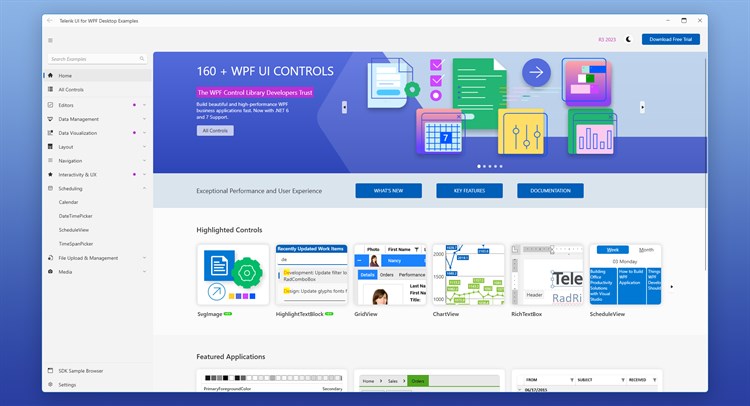 Telerik UI for WPF Examples (by Telerik) - (Windows Apps) — AppAgg