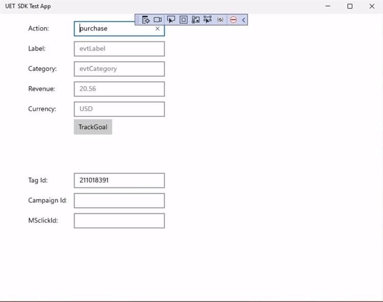 UET SDK Test App (by Microsoft Corporation) - (Windows Apps) — AppAgg