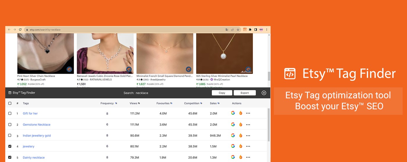 Etsy™ Tag Finder - Module edge