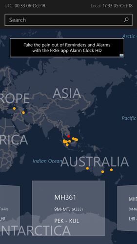 Obtenha informações sobre voos em tempo real no Windows 10, Flights ...