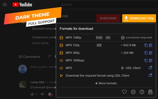 UDL Helper - YouTube & Social Media Video Downloader