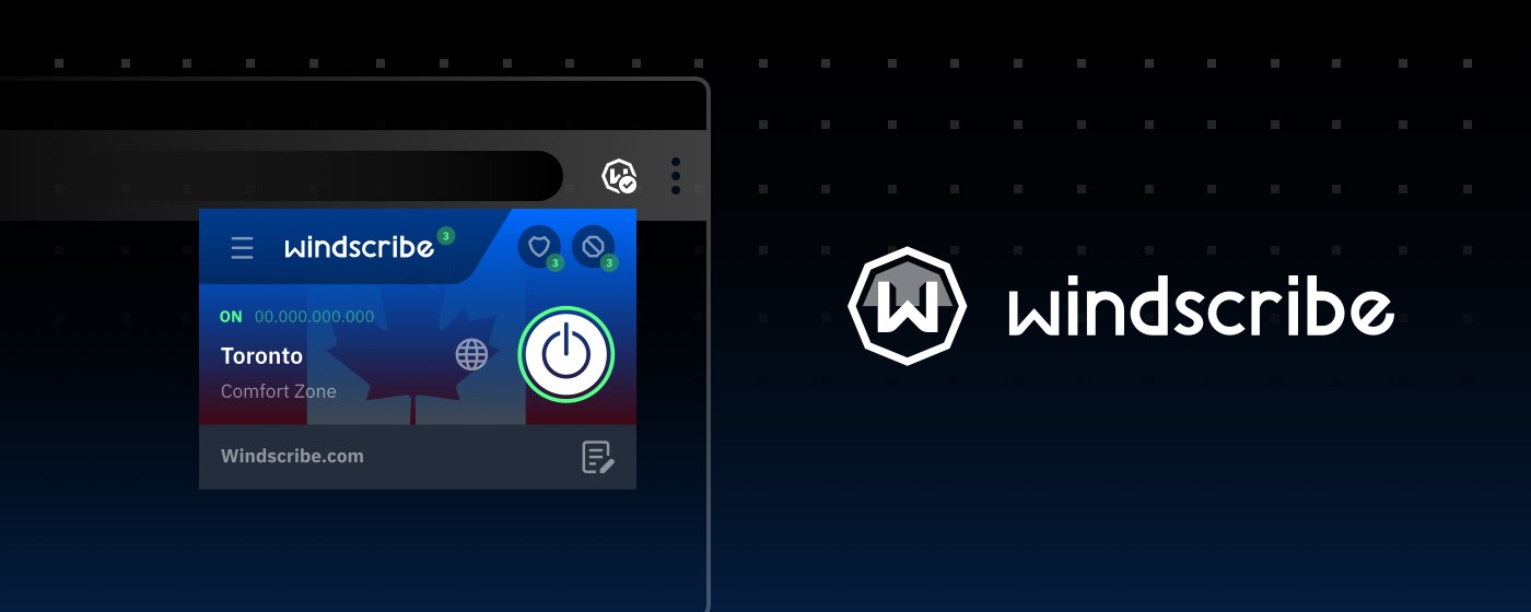 Windscribe - Free Proxy & Ad Blocker VPN Extension