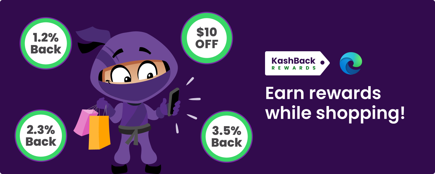 KashKick KashBack: Earn and Save While You Shop - Edge add-on