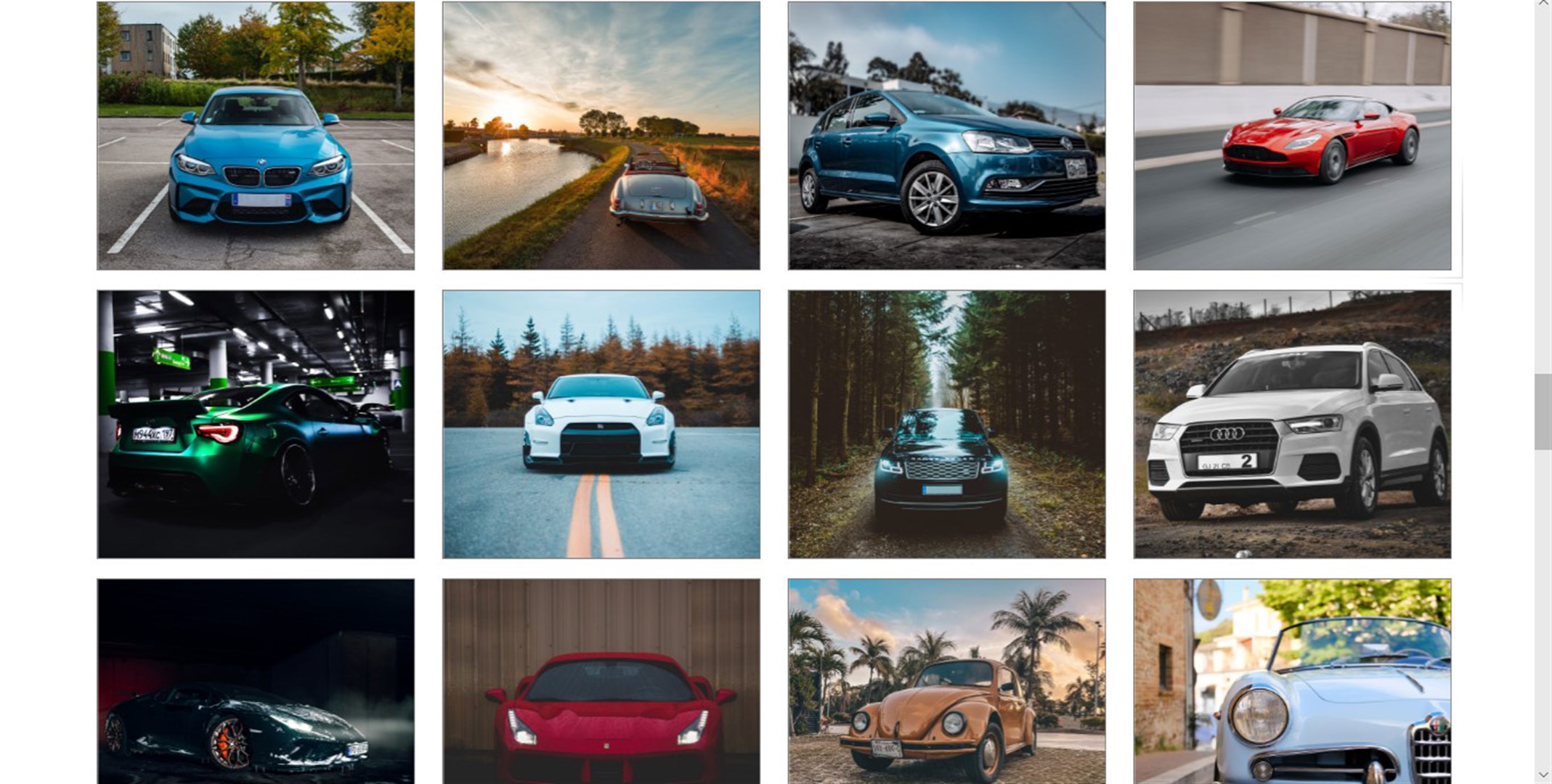 Cool Car Collage Screensavers
