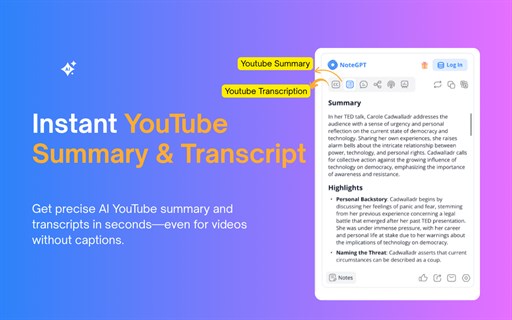 NoteGPT: AI YouTube Transcript & Summary Tool