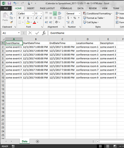 iCalendar (Ics) To Spreadsheet PC Download Free - Best Windows 10 Apps