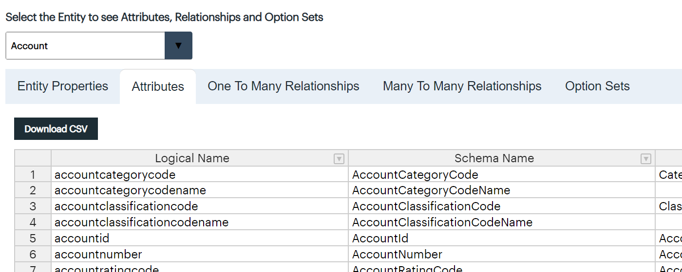 Metadata Browser for Dataverse - Dynamics 365 & Power Apps
