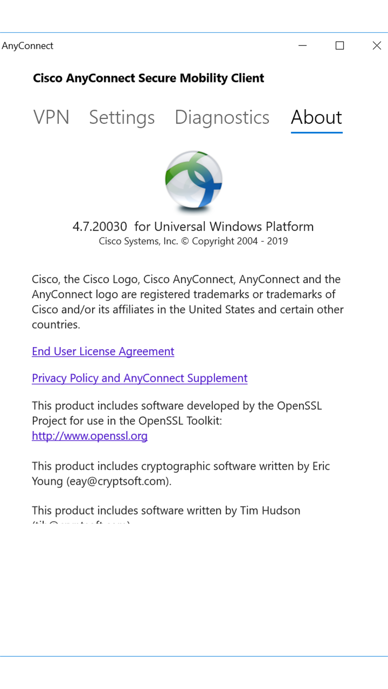 Cisco Anyconnect Mobile