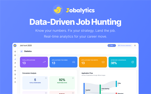 Jobalytics: ATS Resume Checker & Tracker