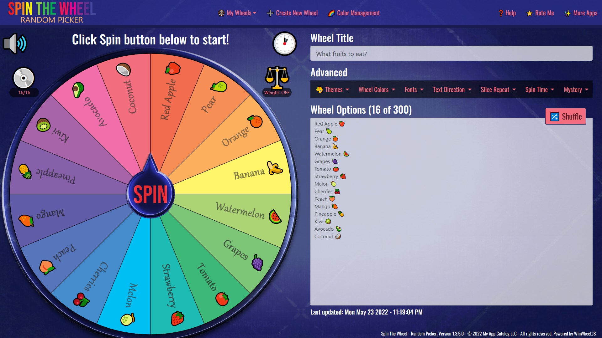 Prize Wheel App