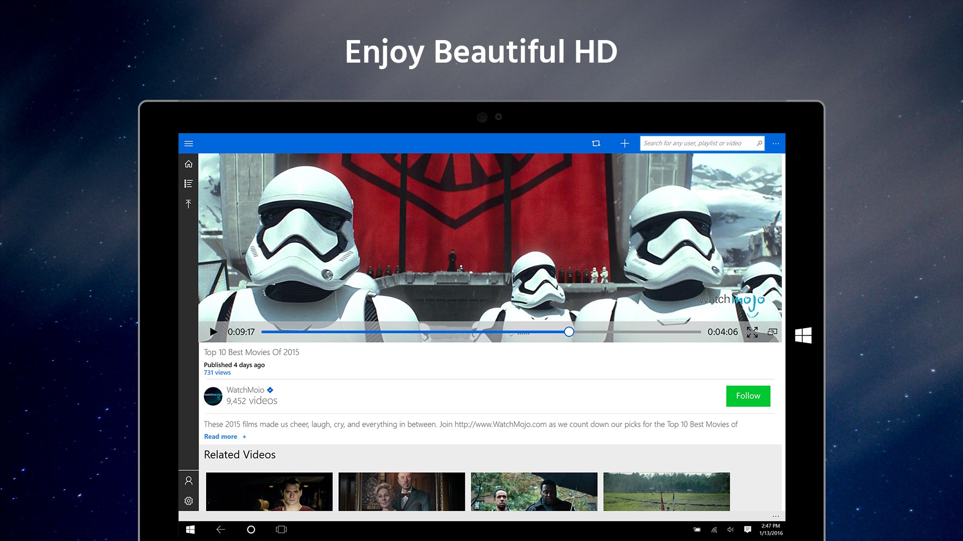 DailyMotion now a Universal Windows App