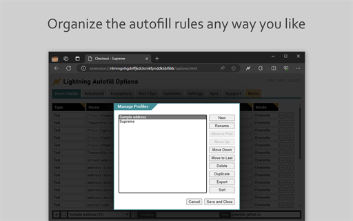 Lightning Autofill: Ultimate Form Autofill