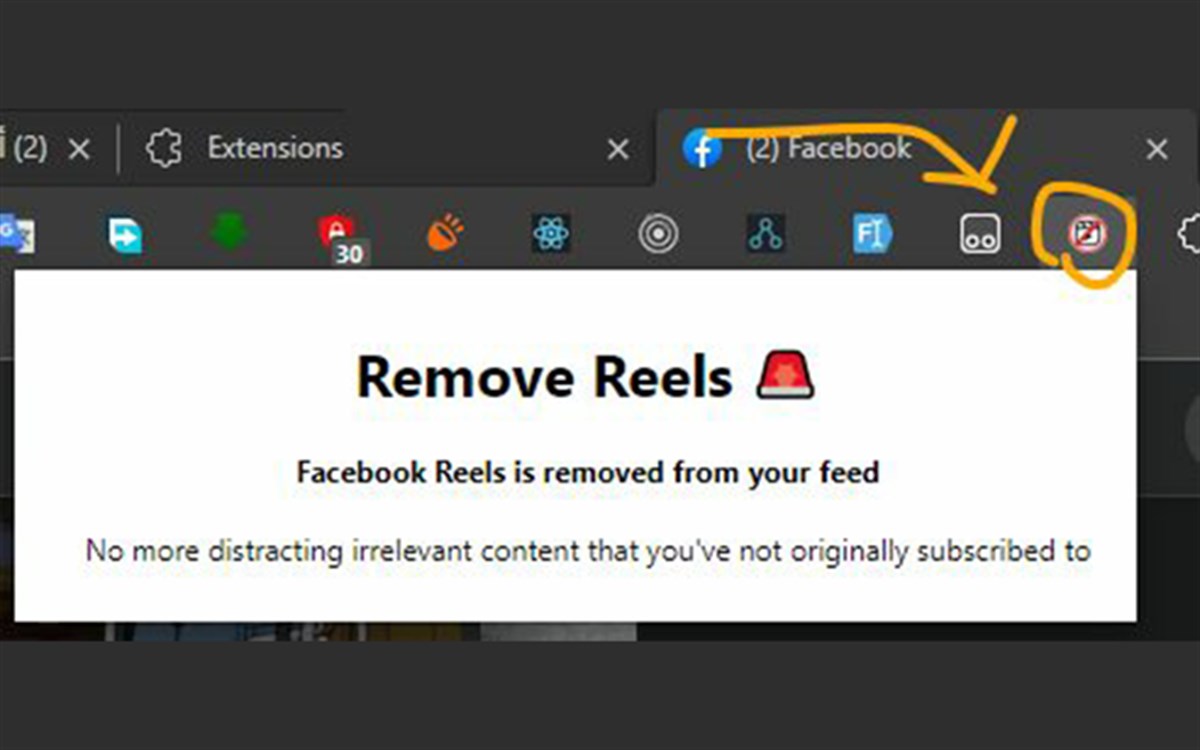 Remove Reels - Block Facebook Reels from Timeline
