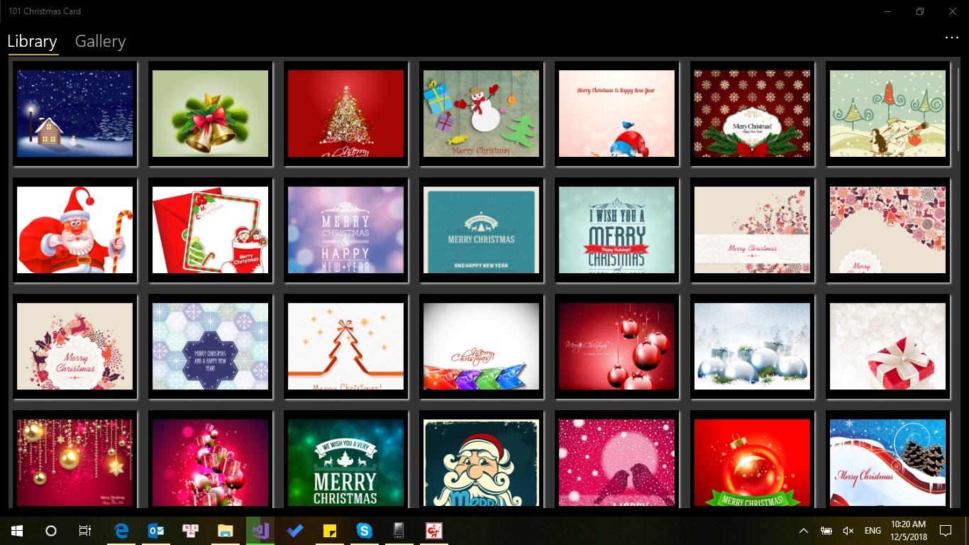 Microsoft Christmas Cards
