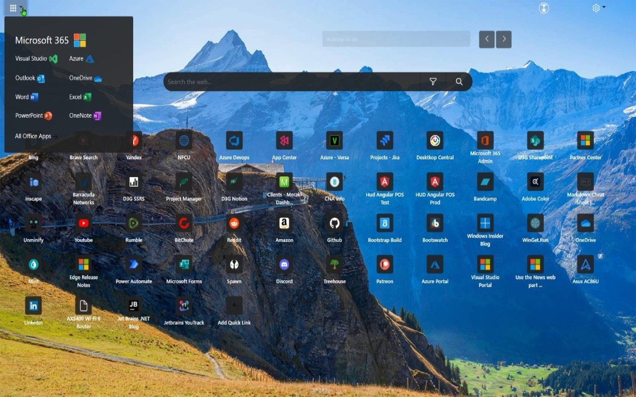 Blazor Edge New Tab for Edge - bfhdepjammnaoddhikhogfbnikmeocfj - Extpose
