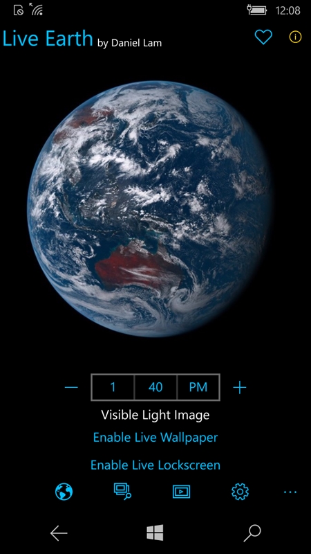 Live Wallpaper do Planeta Terra em tempo real no Windows 10 Mobile e PC ...