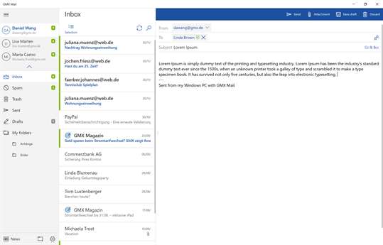 GMX Mail for Windows 10 PC Free Download - Best Windows 10 Apps